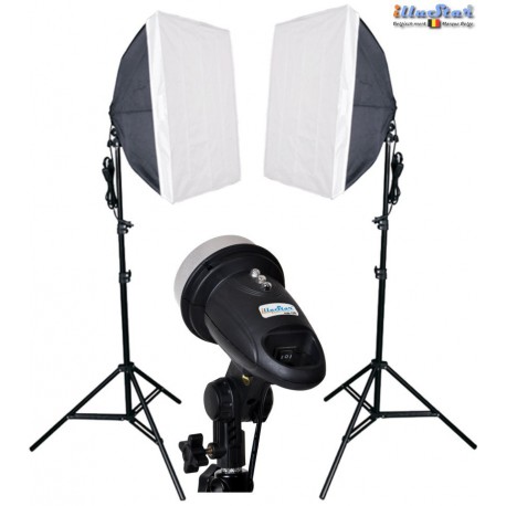 Kit Flash de Studio Photo - 2x FM-120 120 Ws, 2x trépied 180cm, 2x ...